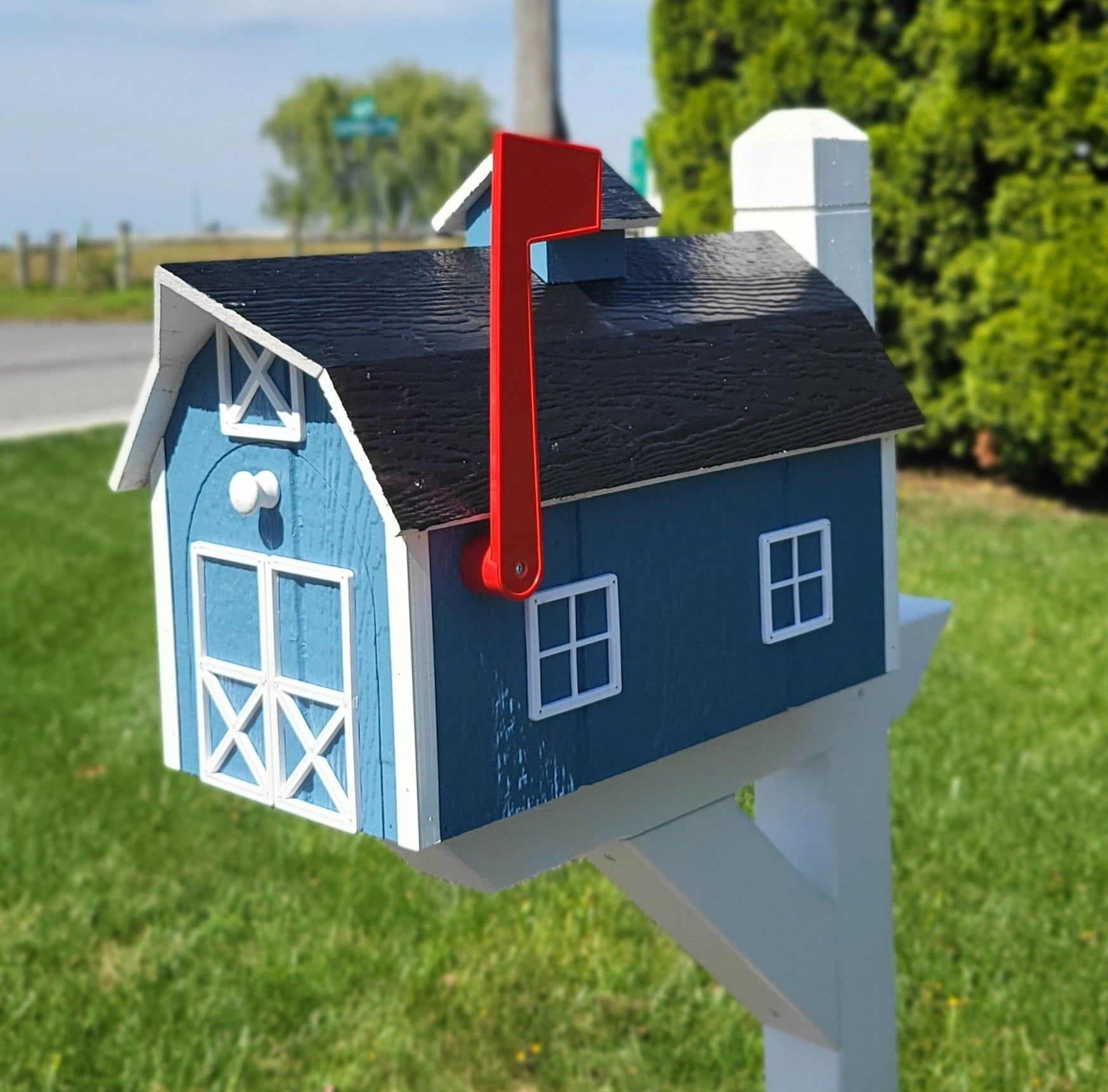 Amish Mailboxes - Amish Mailboxes, Barn mailbox, Mailbox post, wooden ...