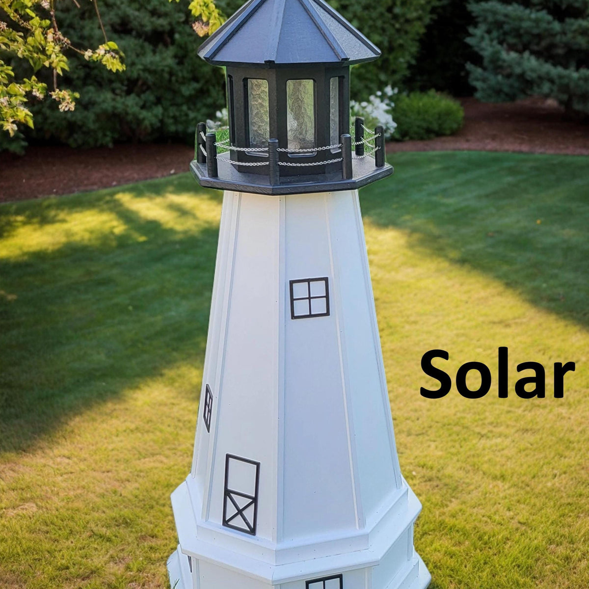 Lighthouse Decor Yard Garden Decoration Outdoor Landscape Cape Cod Sol ...