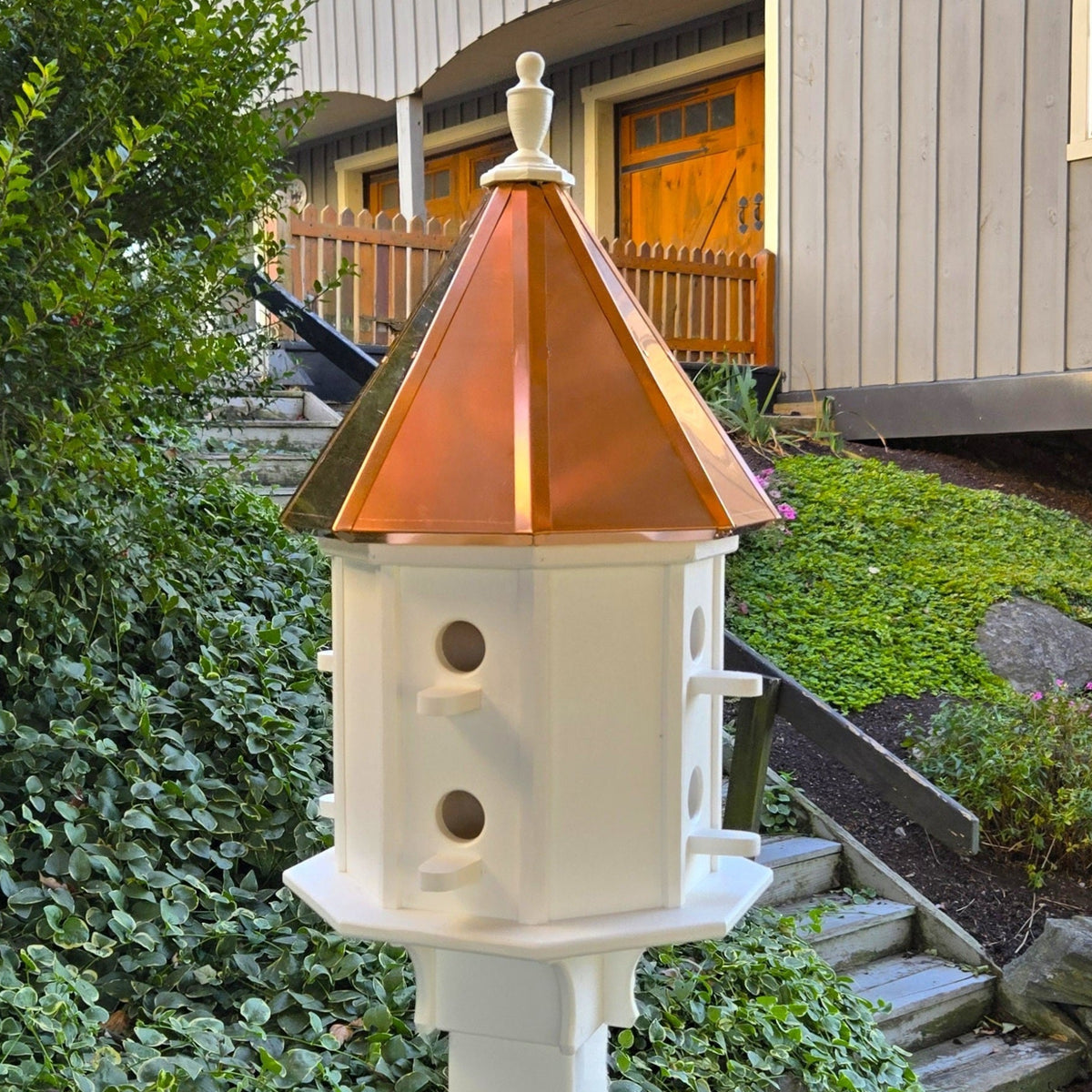 Copper Birdhouse Handmade Large With 8 Nesting Compartments Weather ...