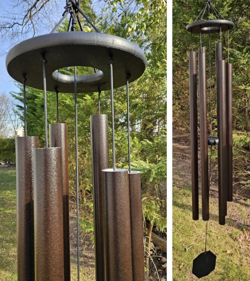 37"-53" Wind Chimes Amish Handmade - Aluminum Tubes - Gifts - Sound He ...