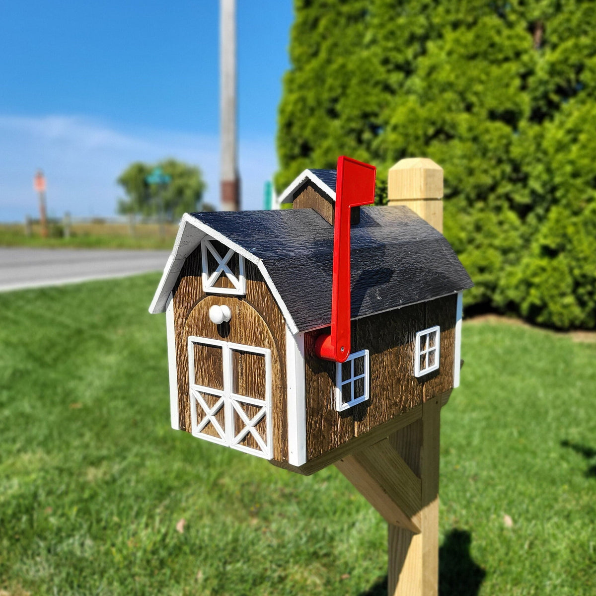 Dutch Amish Mailbox Handmade Wooden, Choose Your Color, Amish Made Mai ...